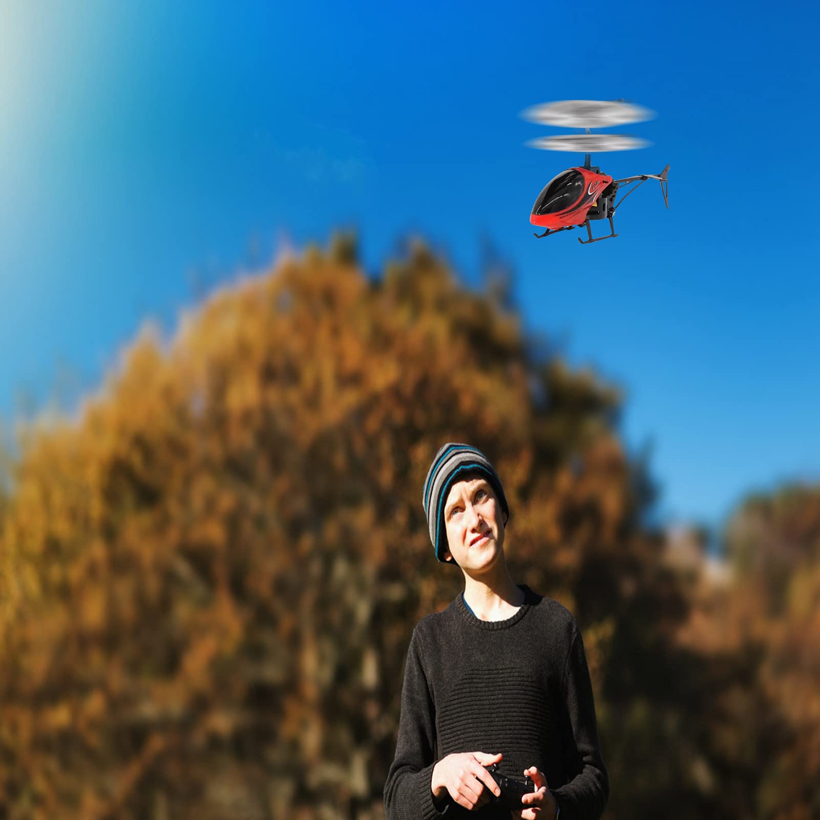 Remote Control Helicopter, 2-Channel RC Helicopter Toys for Kids, 2.4 GHz High and Low 2 Speed Up and Down Flying Remote Helicopter Toy Gift,Mini Helicopter is Suitable for Boys, Kid, and Beginner