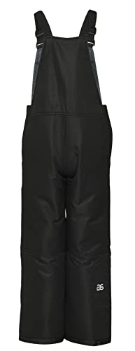 Arctix Kids Insulated Snow Bib Overalls, Black, X-Large