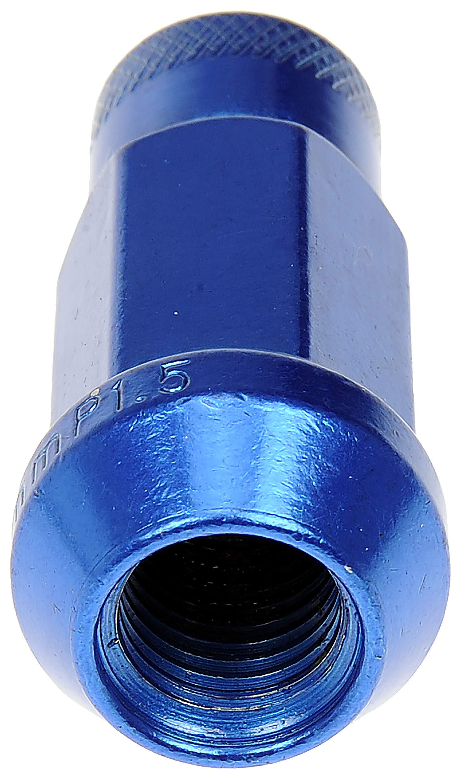 Dorman 713-385D Blue Open End Knurled Wheel Nuts Compatible with Select Models, 20 Pack