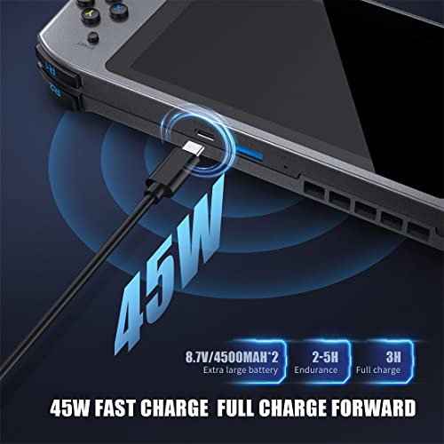 AINIX Handheld Game Console, 5.94-Inch IPS Screen Retro Game Console Support Steam OS/ PSP / PS1 / N64 / NDS System, Built in 256G TF Card 3050e CPU