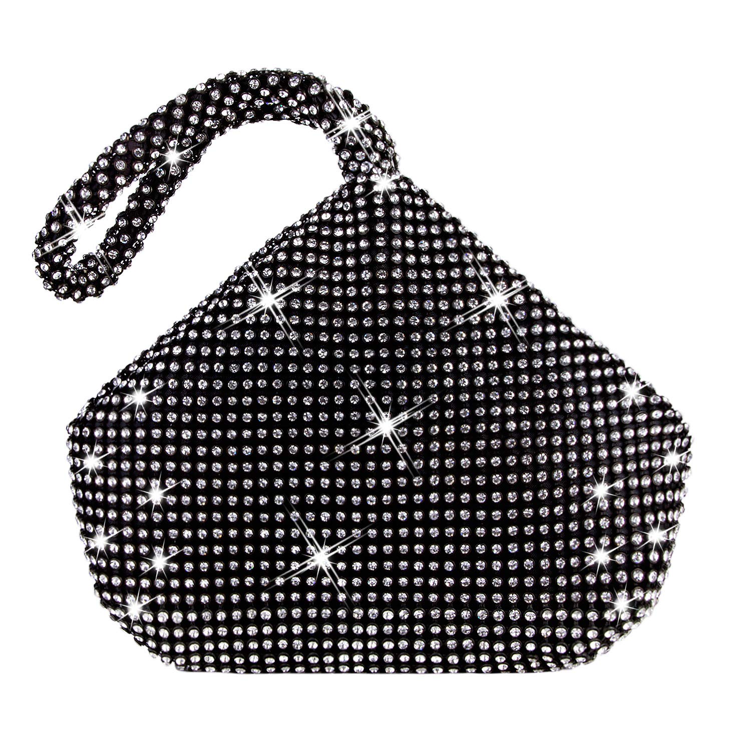 CROWN GUIDE Women's Vintage Evening Bags Clutches Bling Beaded Wedding Party Gowns Formal Prom Purses Handbags With Wristlet Gold