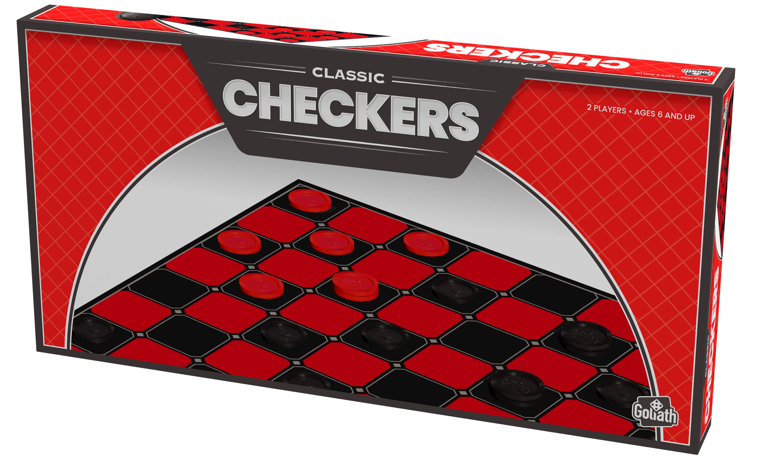 Goliath Checkers - Classic Game with Folding Board and Interlocking Checkers (Amazon Exclusive)