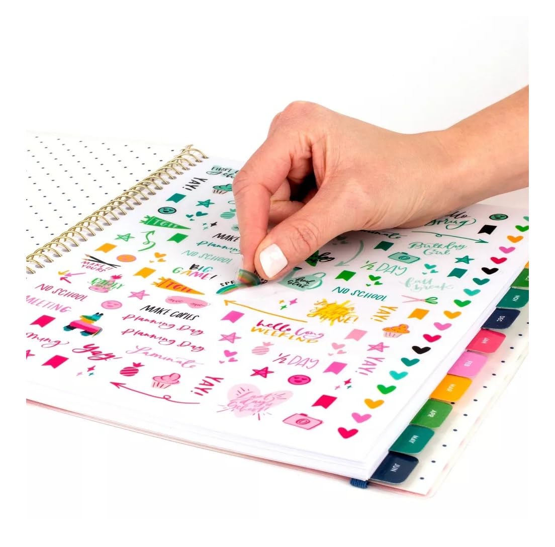 At-A-Glance Emily Ley 2023-24 Teacher Planner 11"x8.375" Weekly/Monthly Happy Stripe