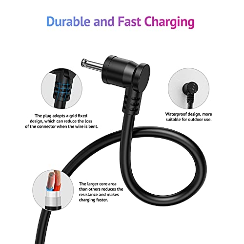 Ayotu Weatherproof Solar Panel for Stick Up Cam Battery/Plug-in 3rd Gen/2nd Gen & Spotlight Cam Battery, 3.8M/12ft Charging Cable with Wall Mount (NOT Include Camera),Black