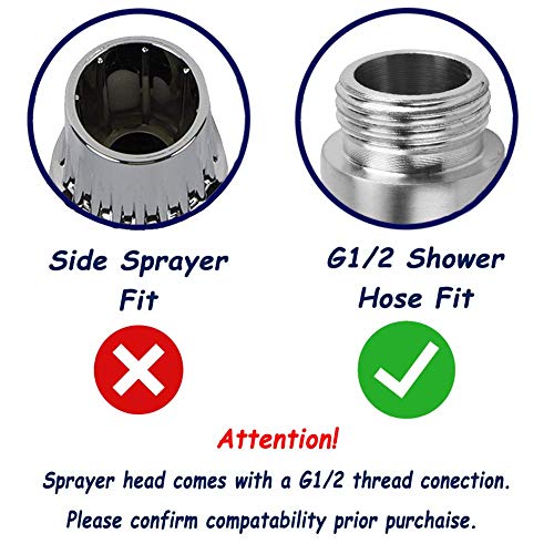 AVAbay Dual Mode Sprayer Head-Bidet Spray w/Chrome Finish - Cloth Diaper Shattaf - Pet Wash (Style 1)