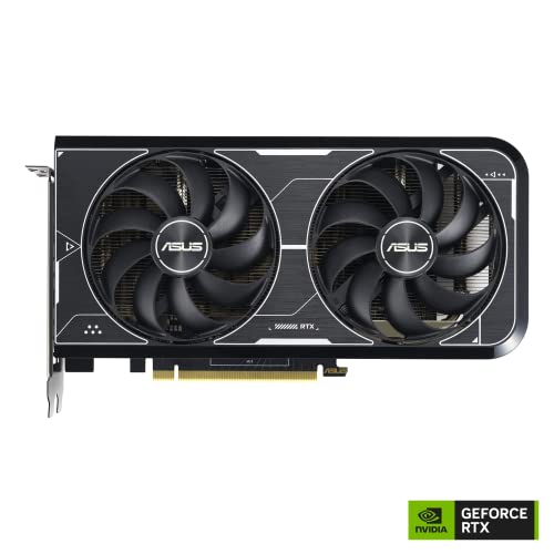 ASUS Dual NVIDIA GeForce RTX 3060 Ti OC Edition Graphics Card (PCIe 4.0, 8GB GDDR6X Memory, HDMI 2.1, DisplayPort 1.4a, 2-Slot Design, Axial-tech Fan Design, 0dB Technology, and More)