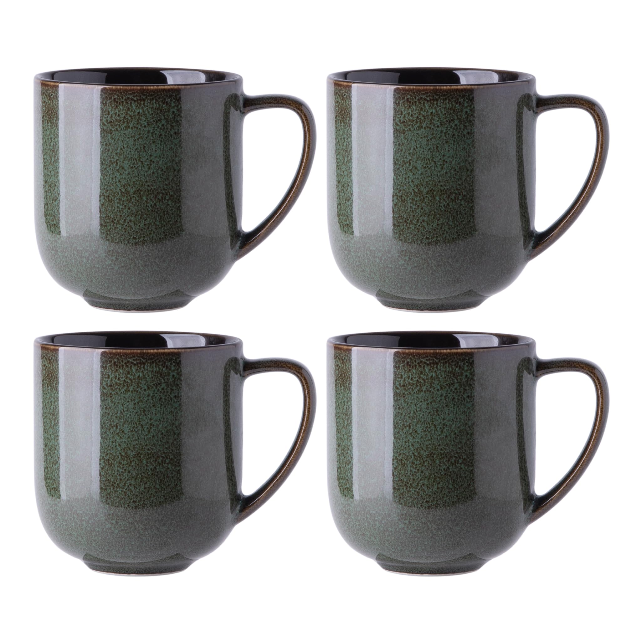LERATIO 12OZ Ceramic Coffee Mugs Set of 4, Large Porcelain Coffee Cups With Large Handle For Latte,Cappuccino,Milk,Cocoa,|Dishwasher&Microwave Safe Mug Sets,Ideal for Man,Woman,Dad, Mom