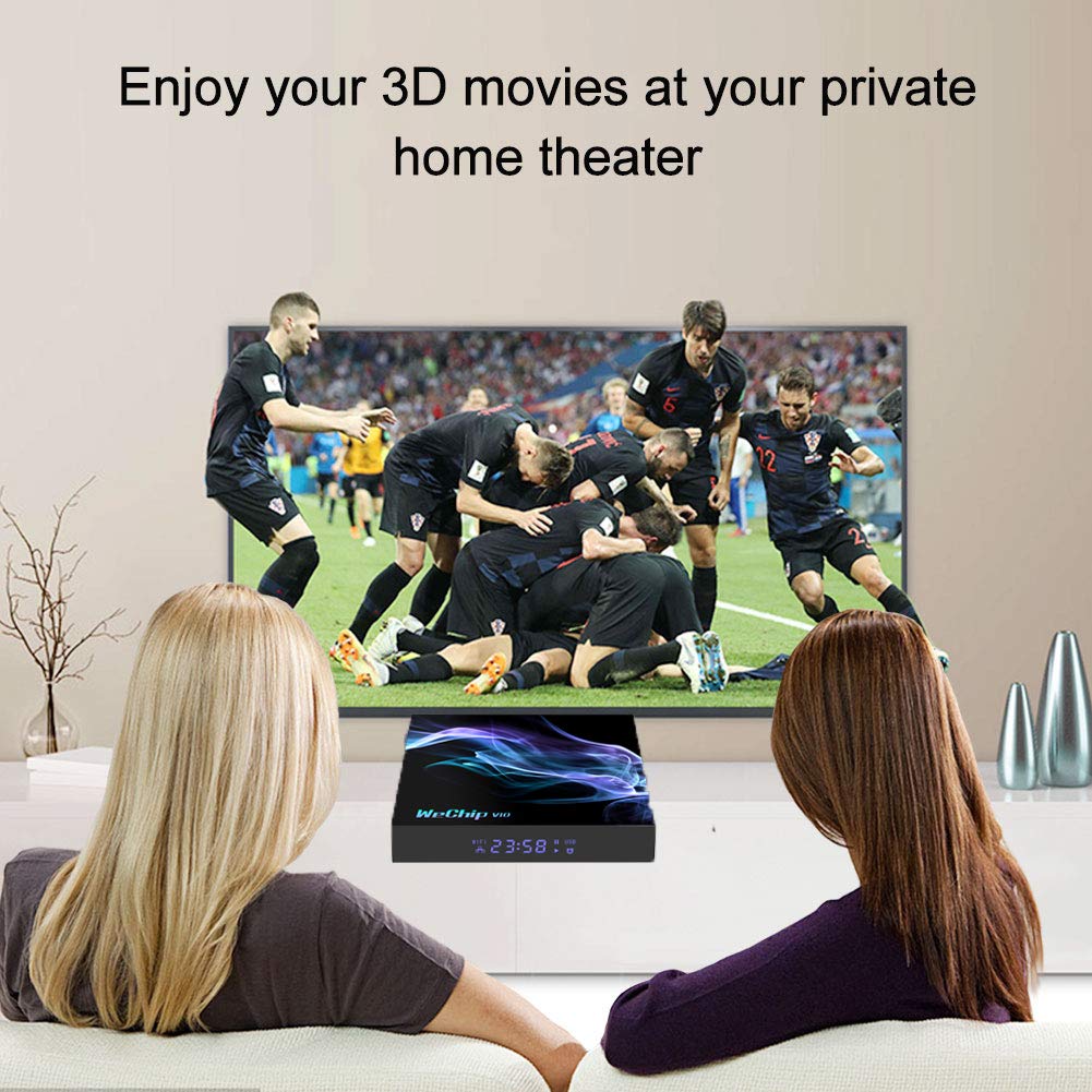 Android 10.0 TV Box,Android TV Box 4GB RAM 32GB ROM with Allwinner H616 Quad-Core 64bit,Supports 2.4G/5GHz Dual WiFi/BT 5.0/ 6K/4K Ultra HD/3D/ H.265 Smart Android TV Box