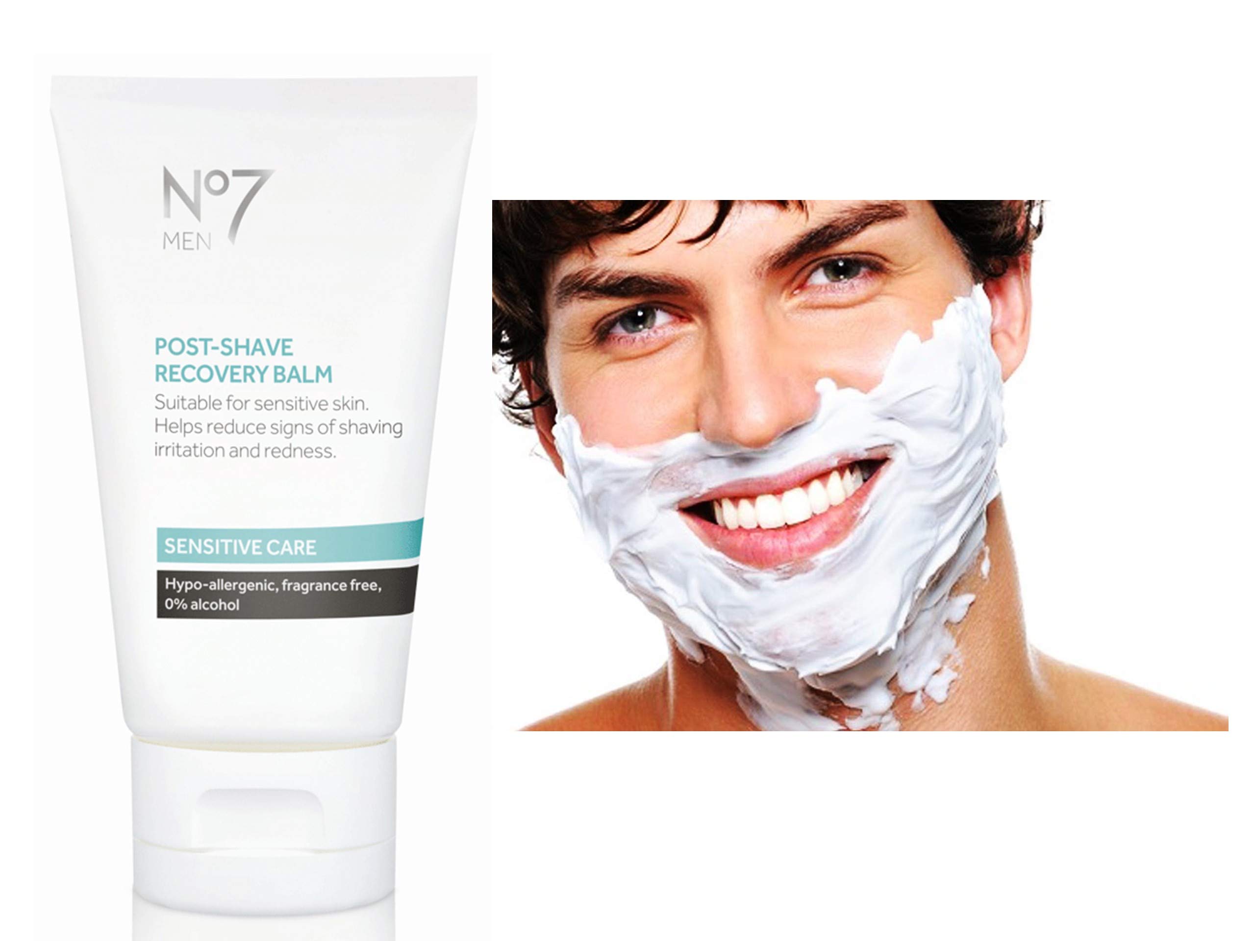 No7 Men Sensitive Care Post Shave Recovery Balm 1.7 oz.