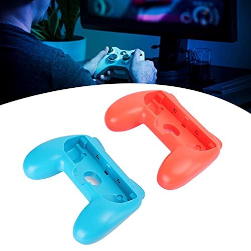 Joypad Protective Skin, Games Grips Exquisite Workmanship for Reduce Fatigue for Long‑Term Use(Red + Blue 2 Packs)
