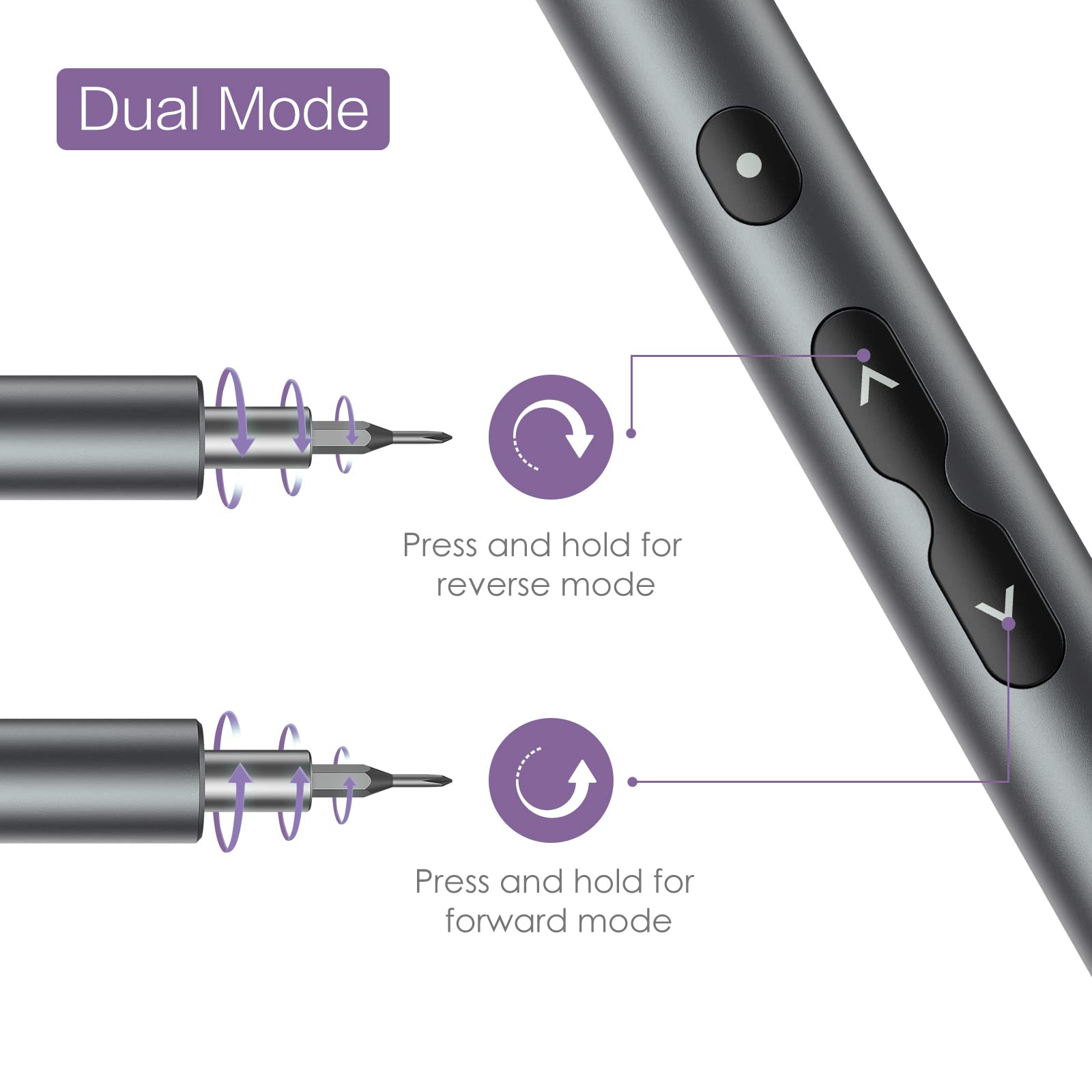 ORIA Mini Electric Screwdriver Set, 28 in 1 Cordless Precision Screwdriver Kit with 24 Bits, Rechargeable Repair Tools Kit with LED Lights for Smartphones,Toys, PC, Watch, Laptops