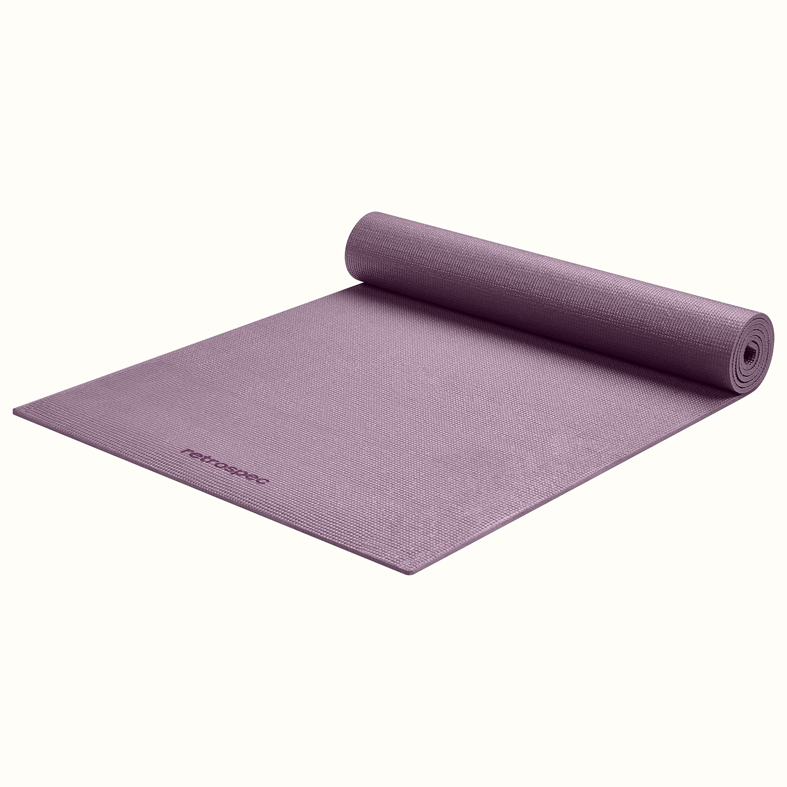 Retrospec Pismo Yoga Mat for Men & Women - 72” x 24” x 5mm - Extra Long Non Slip Exercise Mat for Yoga, Pilates, Stretching, Floor & Home Workouts - Violet Haze