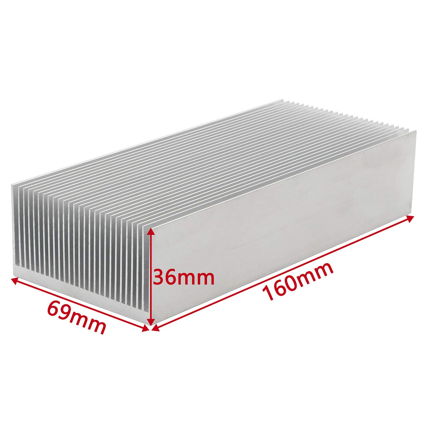 Aluminum Heatsink Cooling Module Large Big Heat Sink Radiator,Heat Sink for LED High Power Amplifier Transistor
