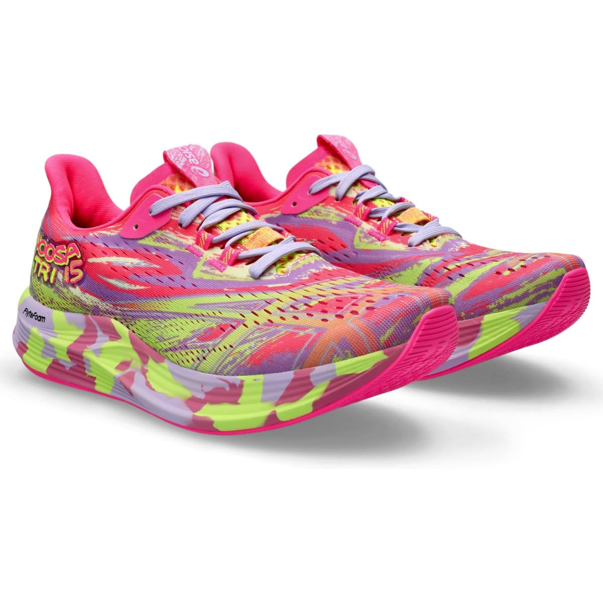 ASICS Women's NOOSA TRI 15 Running Shoes, 6.5, BLACK/ISLAND BLUE