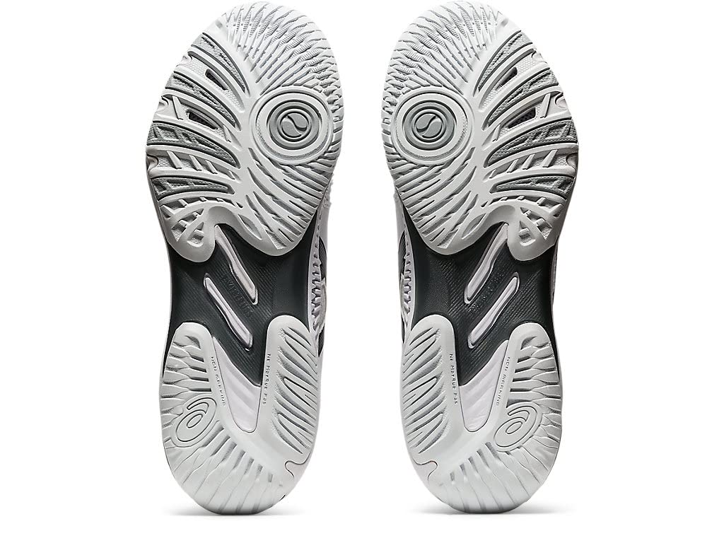 ASICS Women's NETBURNER BALLISTIC FlyteFoam 2 Volleyball Shoes, 6.5, WHITE/BLACK