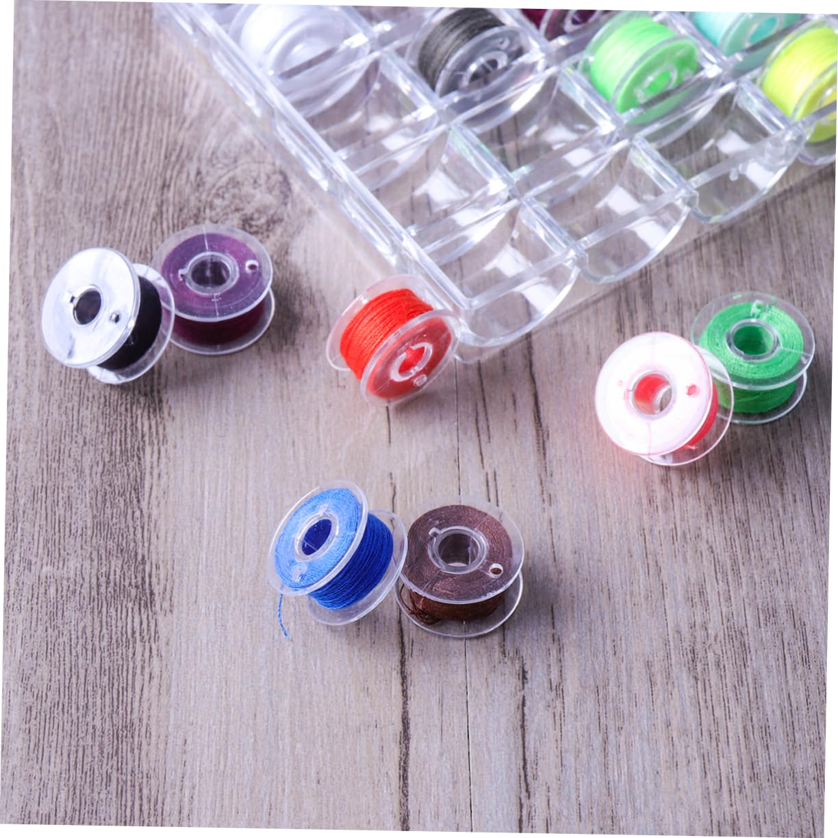 TEHAUX Home Sewing Machines 25 Pcs Bobbin Case Bobbin Winder Bobbin Thread Bobbin Storage Bobbin Holder High Speed Home Sewing Machine