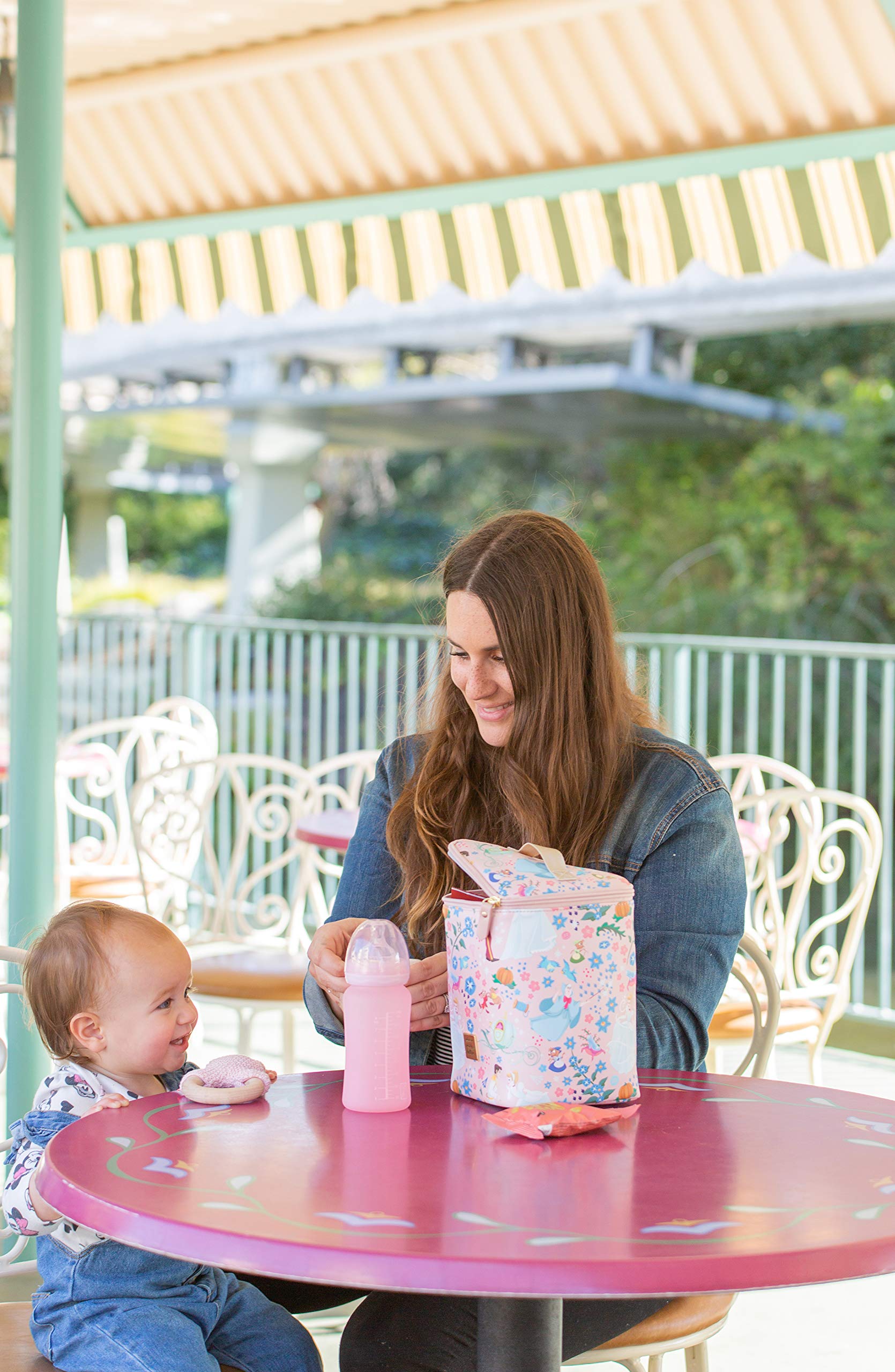Petunia Pickle Bottom Baby Cooler Bag | Perfect for Baby Bottles and Snacks | Insulated & Reusable Bottle Cooler and Baby Holder | Cinderella Disney Collaboration