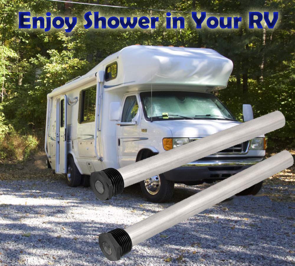 Anode RV Water Heater Set of 2 - Camper Water Heater Anode Rod 3/4'' Thread - Magnesium RV Anode Rod - Compatible with Mor-Flo and Suburban Water Heater Tanks