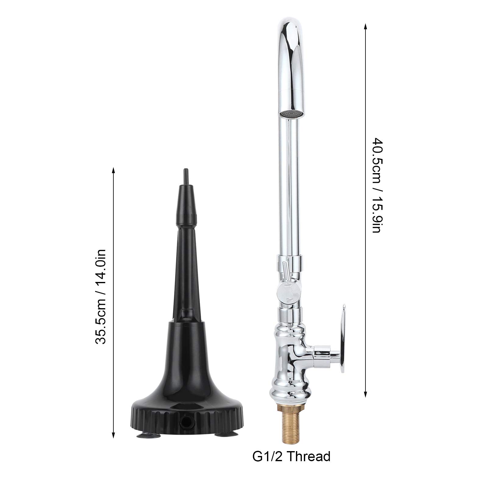 Glass Bar Tea Cup Pitcher Rinser Washer, G 1/2 Pointed Cup Rinser Cleaner Glass Blender Cleaning Equipment for Bar Coffee Shop
