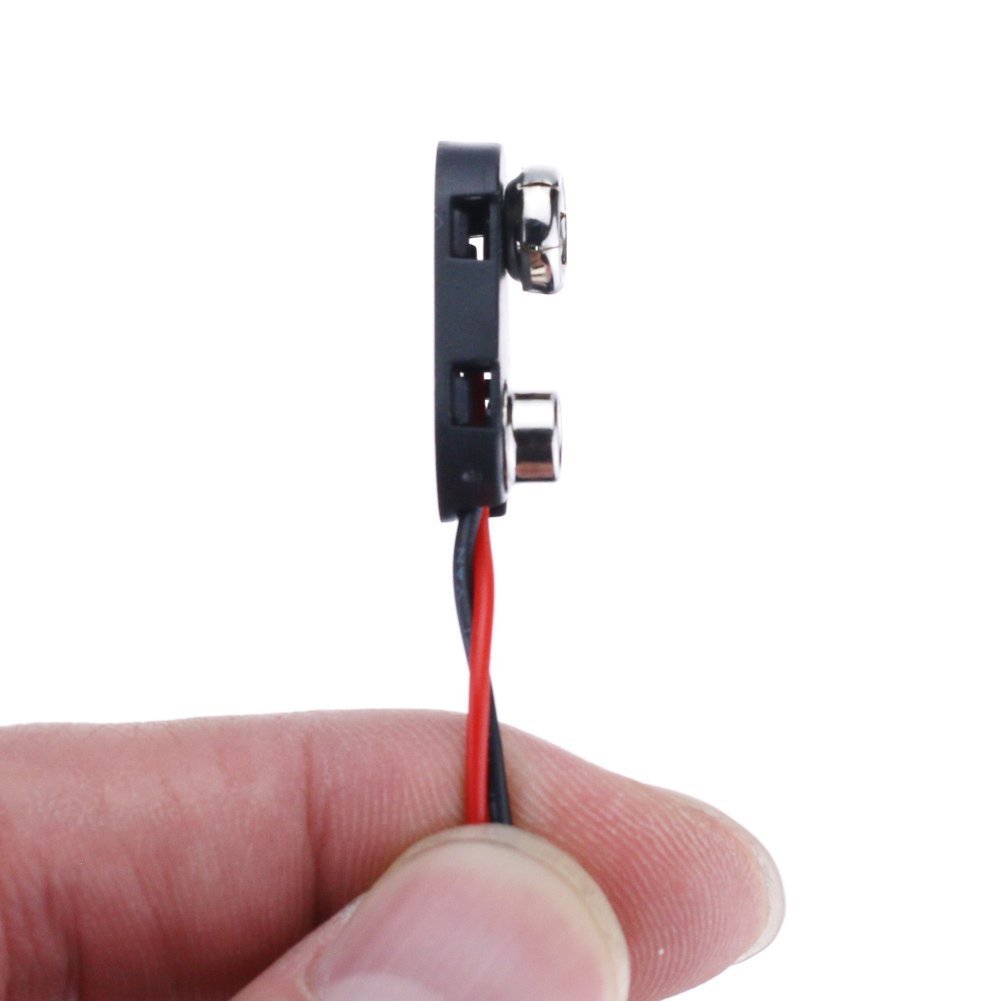Hilitchi 2set Thicken Battery Holder for 4 x AA with Standard Snap Connector and Hard Plastic Housing T Type Wire