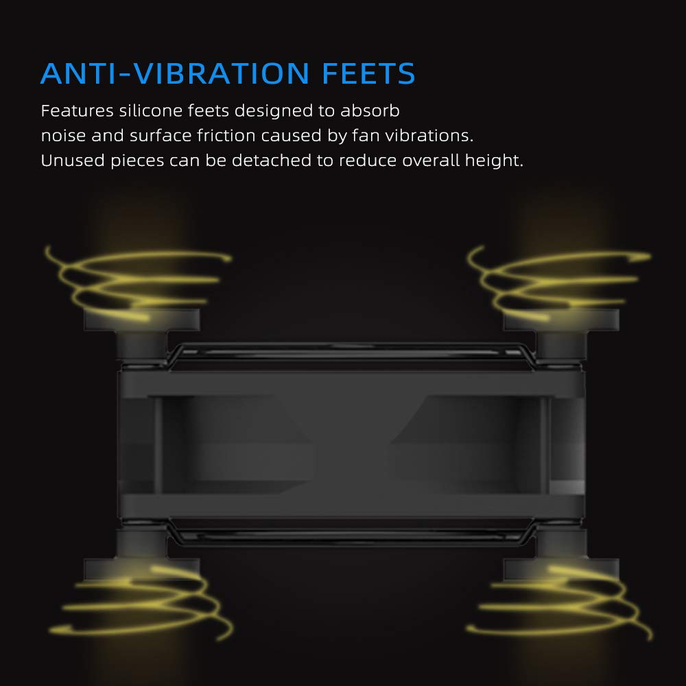 ANEXT Quiet Dual 80mm Computer Fan Case Fan, for Receiver DVR Playstation Xbox Computer Cabinet Cooling,USB-A,ANEXT Series