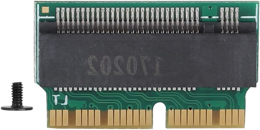 ASHATA Hard Disk to NVME SSD Adapter Concerter Card for 2013 2014 2015 MAC Book Air A1465 A1466 and for MacBook Pro A1398 A1502 SSD.