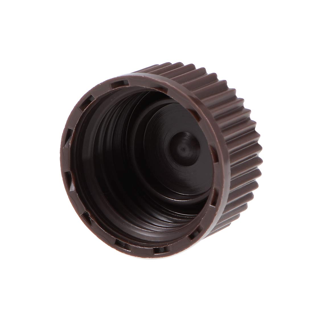 uxcell Plastic Lab Chemical Reagent Bottle 100ml/3.4oz Small Mouth Sample Sealing Liquid Storage Container Brown 5pcs