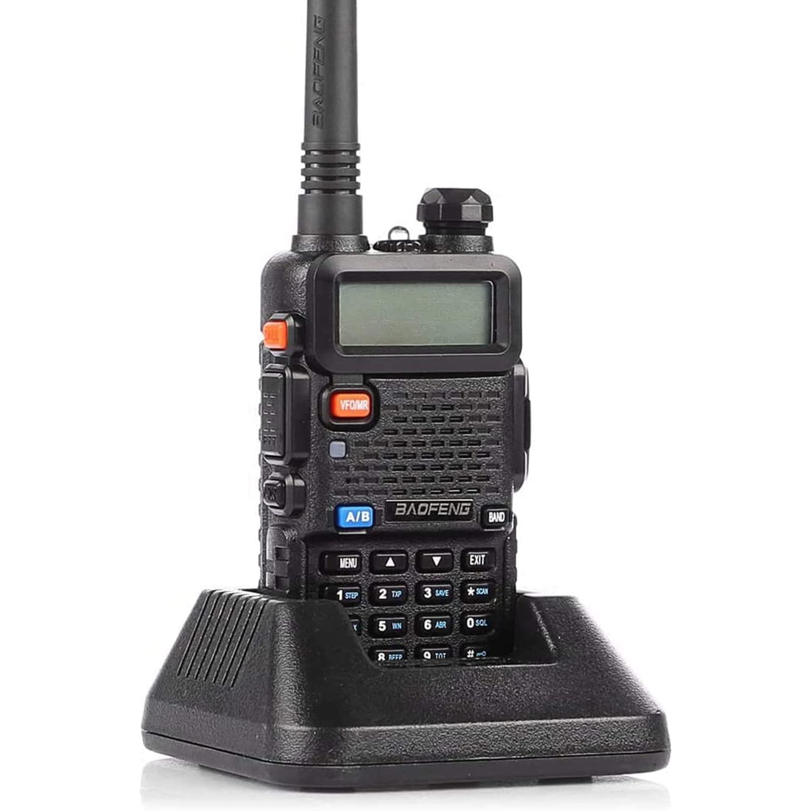 Baofeng UV-5R Dual Band Two Way Radio Pack of 4 for Hiking Camping Skiing Trip (Black)