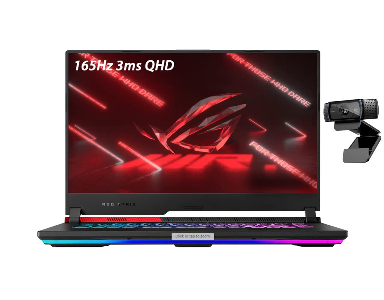 ASUS ROG Strix G15 Advantage Edition 15.6" QHD 165Hz Gaming Laptop | AMD Ryzen 9 5980HX | Radeon RX 6800M | 16GB DDR4 | 1TB SSD | RGB Backlit Keyboard | Windows 11 | with HD Webcam Bundle