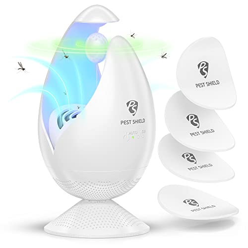Automatic Indoor Insect Trap - Gnat Trap for House Indoors - Fruit Fly Traps for Indoors - Non-Zapper Mosquito Trap with Scent Pod for Bait and UV Light - Mosquito Killer with Sticky Boards