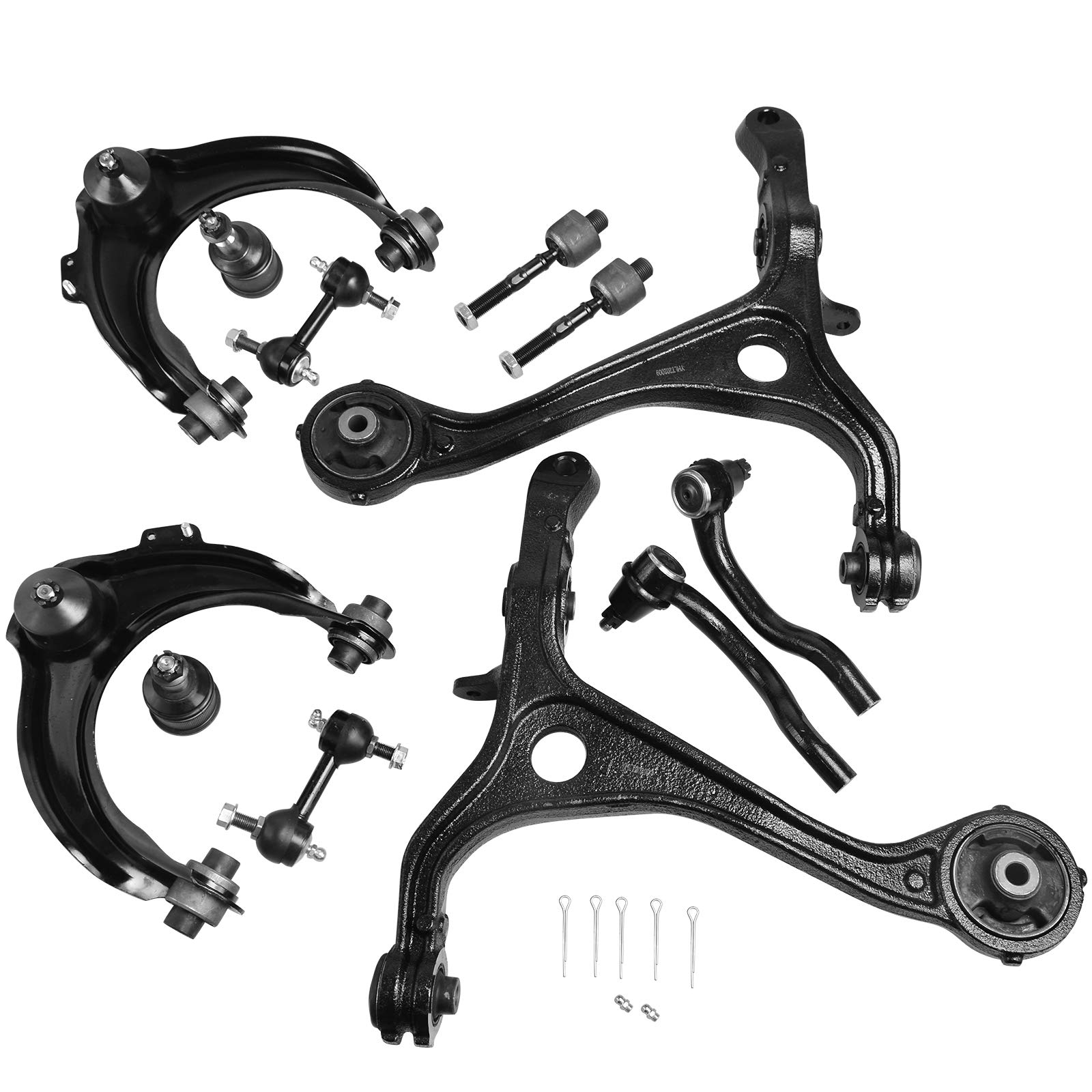 AUTOSAVER88 Front Control Arm Kit Compatible with Accord 2003-2007(2.4L Gas Engine), Acura TSX 2004-2008 -w/Ball Joint, Tie Rod End, Sway Bar End Link