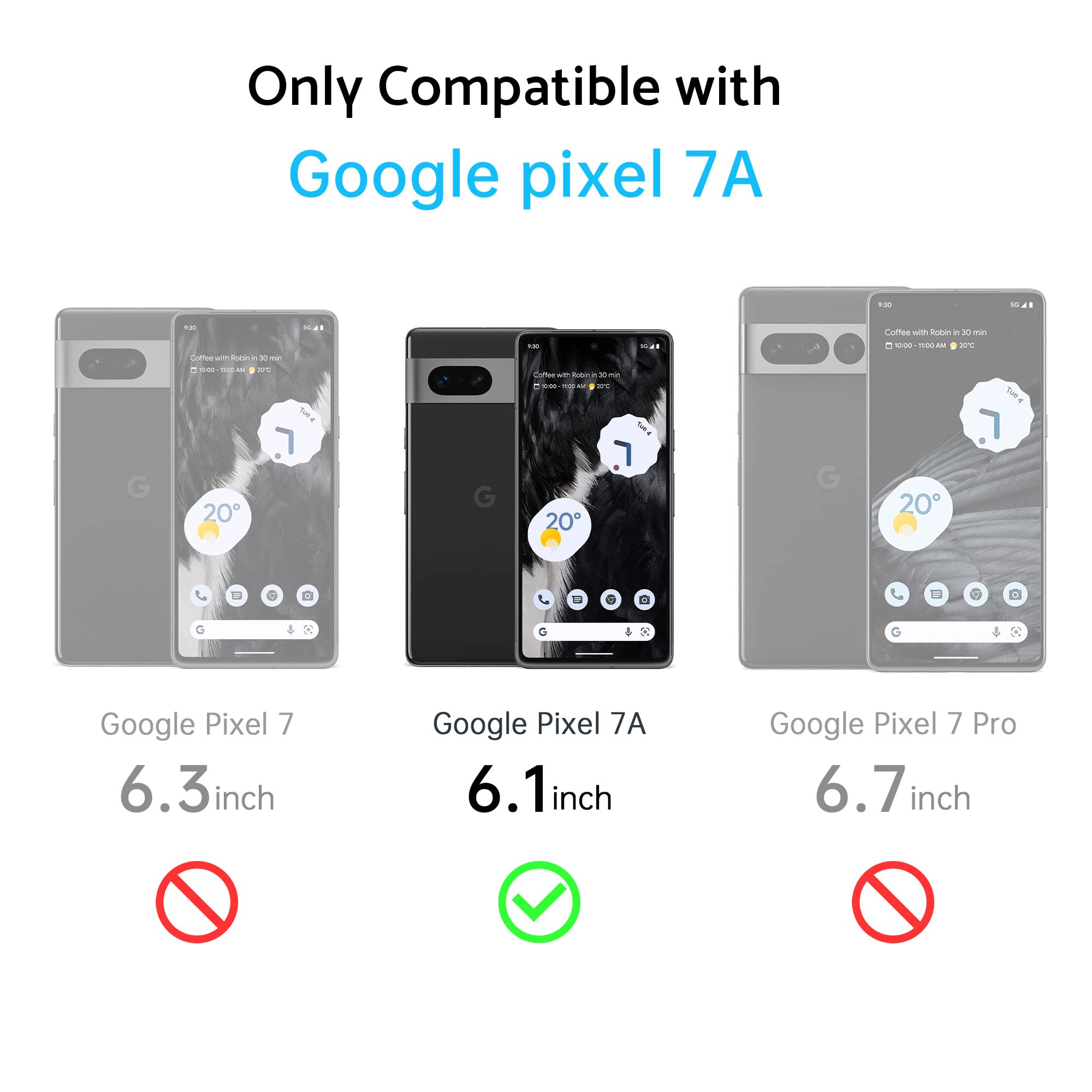 Anqrp Designed for Google Pixel 7 Pro Case, [Compatible with Magsafe] Military Shockproof Protective Translucent Matte Back Anti-Scratch Phone Case Cover for Google Pixel 7 Pro 6.7 inch, Black