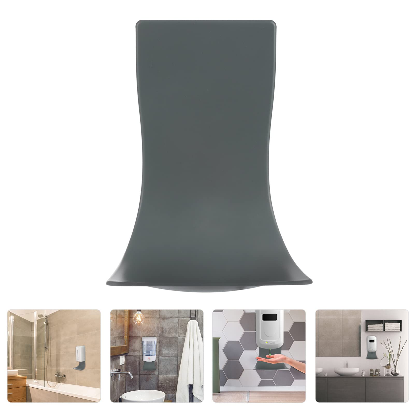 BESTonZON Drip Tray for Wall Mounted Soap Dispenser, Dripping and Spraying, Dispenser Stand,Soap Dispenser Bracket, Soap Dispenser Water Tray,Soap Dispenser Drip Tray (Grey)