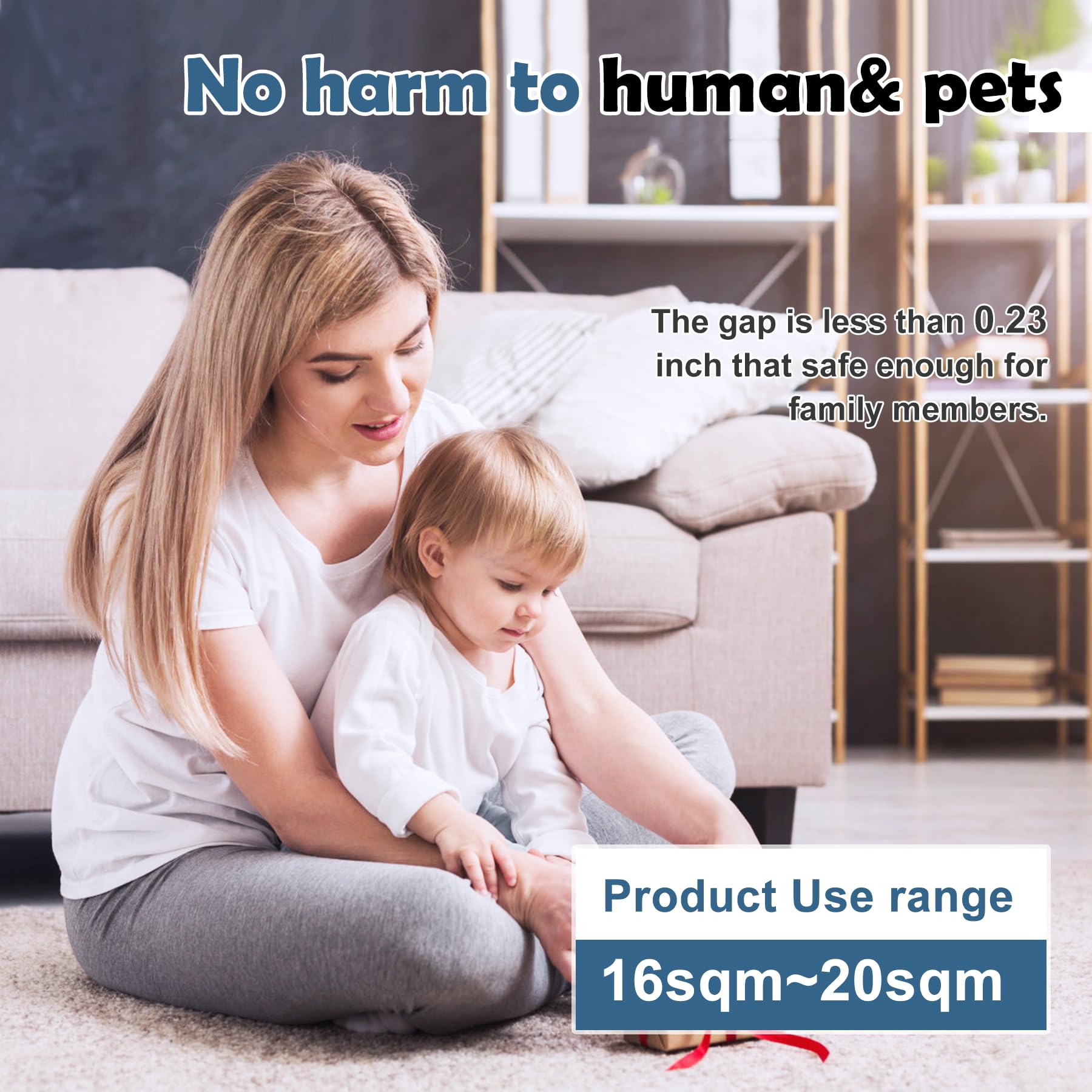 Bug Zapper Indoor, Electronic Fly Zapper Lamp, Non-Toxic, Silent Insect Mosquito Killer, Fly Killers Indoor for Home Use