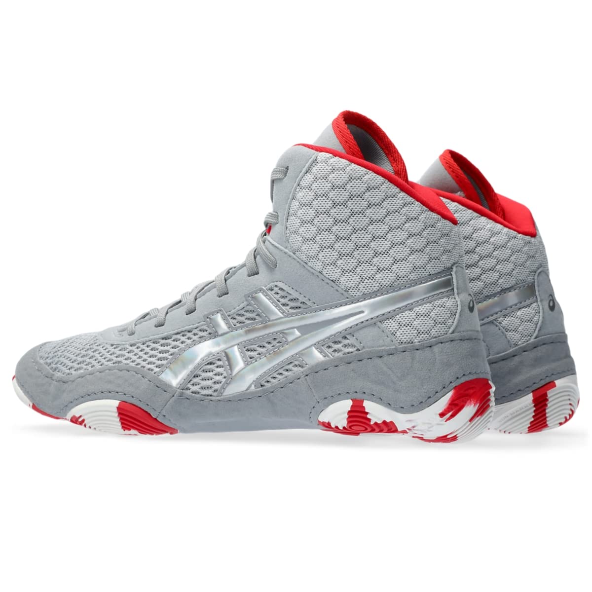 ASICS Women's MATBLAZER Wrestling Shoes, 11, Piedmont Grey/Classic RED