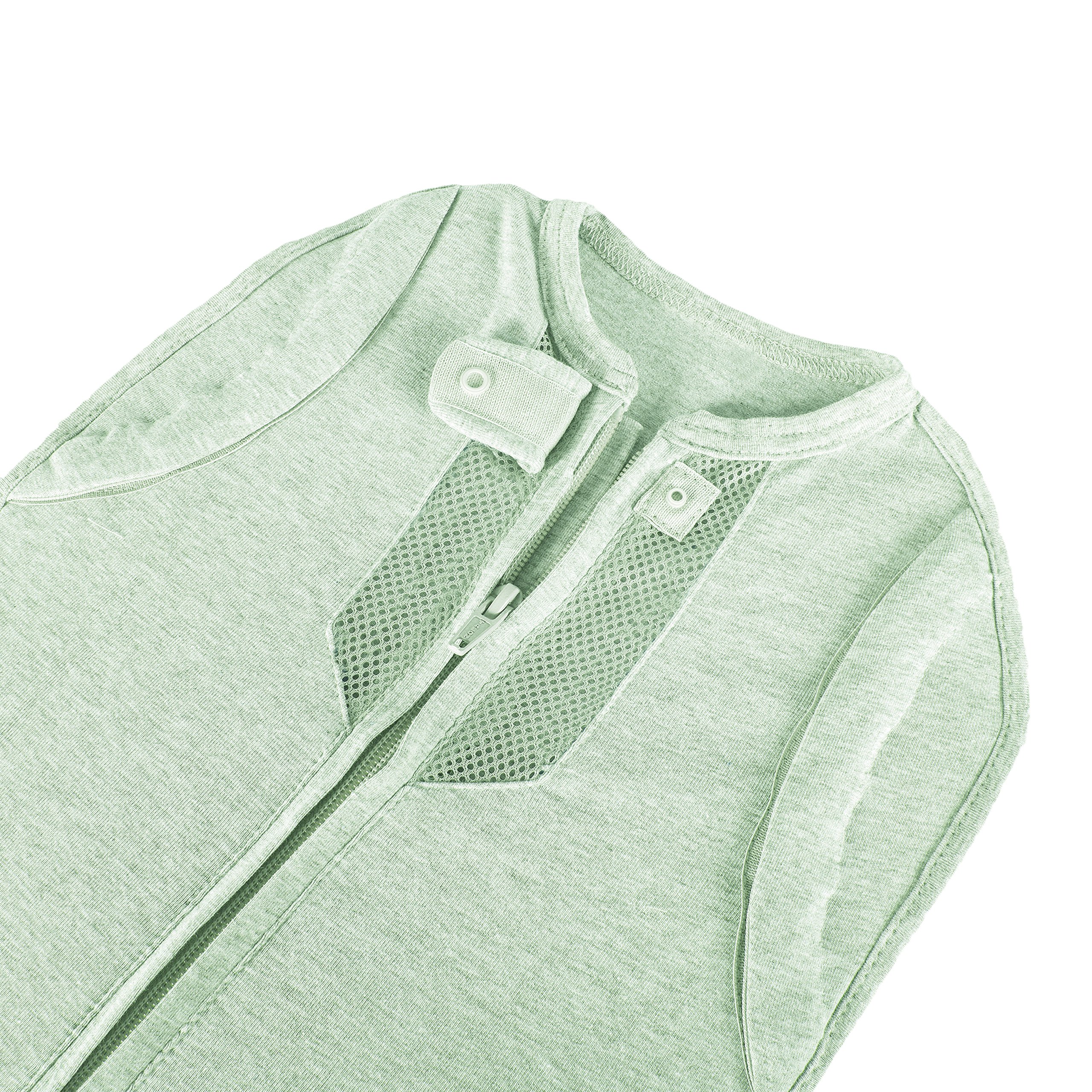 Woombie Convertible Vented Baby Swaddle Blanket, Converts to Wearable Blanket for Babies Up to 6 Months, Lime Sorbet Green, 14-19 lbs