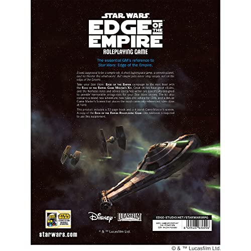 EDGE Studio Star Wars Edge of The Empire Game Master's Kit | Roleplaying Game | Strategy Game for Adults and Kids | Ages 10 and up |3-5 Players | Average Playtime 1 Hour | Made