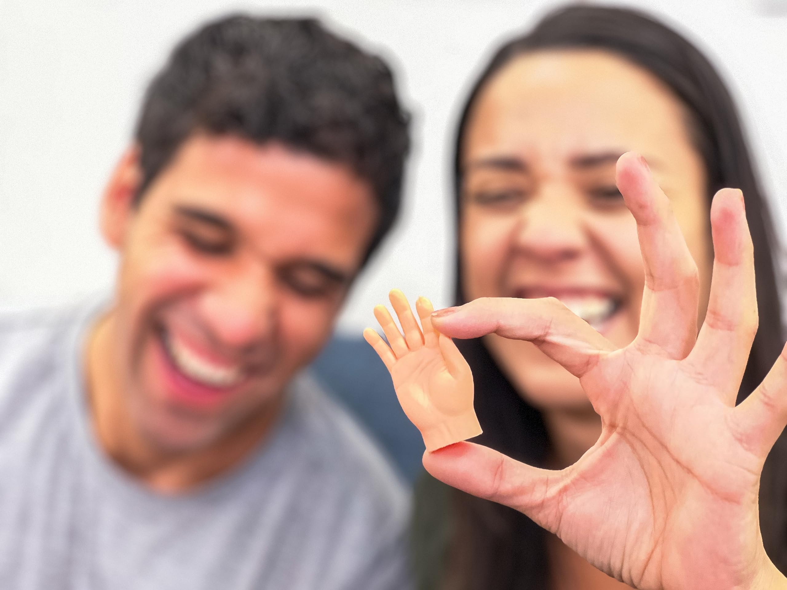 Finger Hands - 10 Pack – Premium Rubber Little Tiny Finger Hands – Fun and Realistic Design – Ideal for Puppet Show, Gag Present, Fun for All Kids!