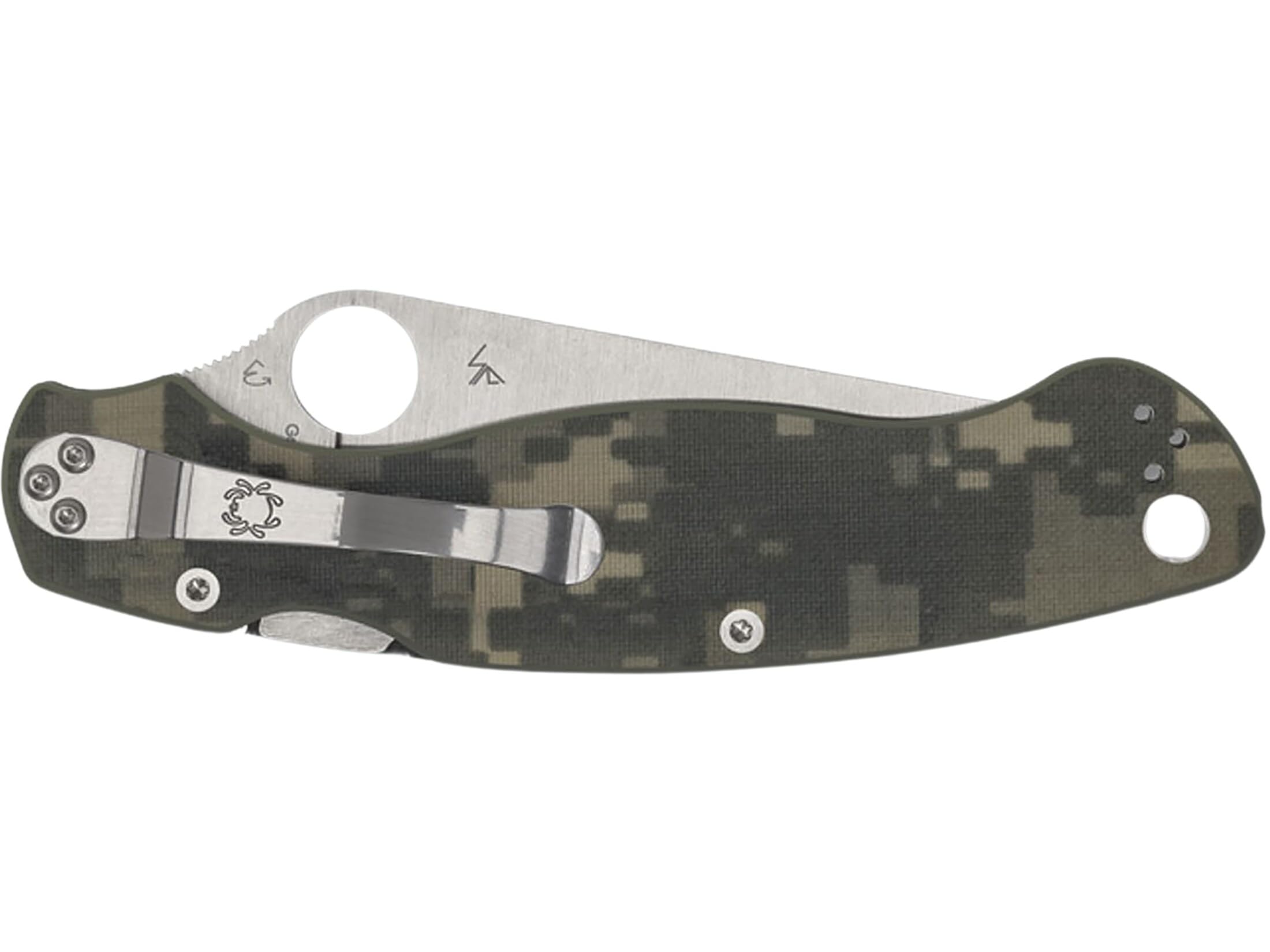 Spyderco Knives Military 2 C36GCMO2 Camo G-10 and S30V Stainless Pocket Knife