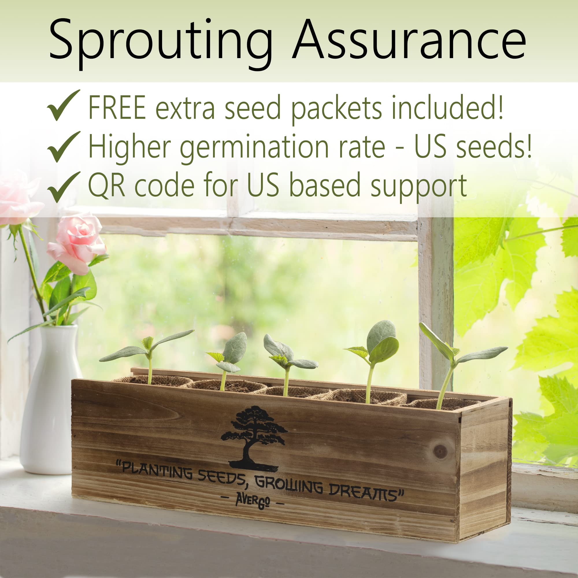 AVERGO Bonsai Tree Kit β 5X Unique Japanese Bonzai Trees | Complete Indoor Bonsai Starter Kit for Growing Bonsai Plants with Tools & Planters β Gardening Gifts for Women & Men