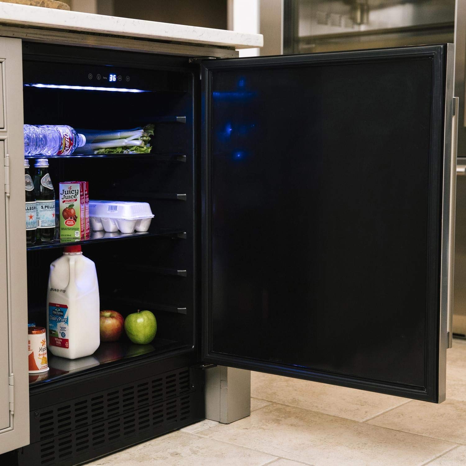 Azure 24" Refrigerator with Solid Stainless Steel Door, A124R-S