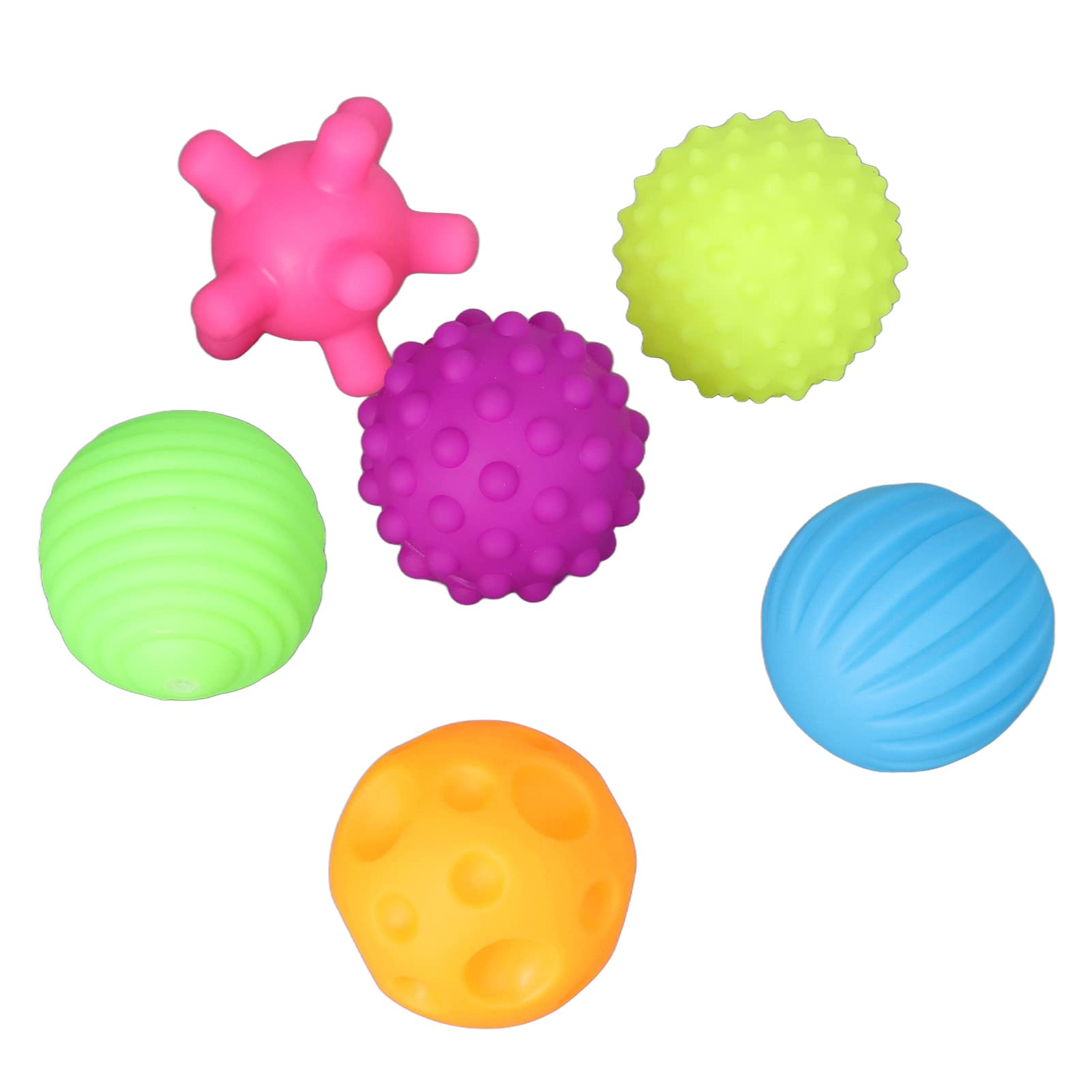 Baby Sensory Ball Portable Safe Textured Beach Ball for Toddlers (Colorful)