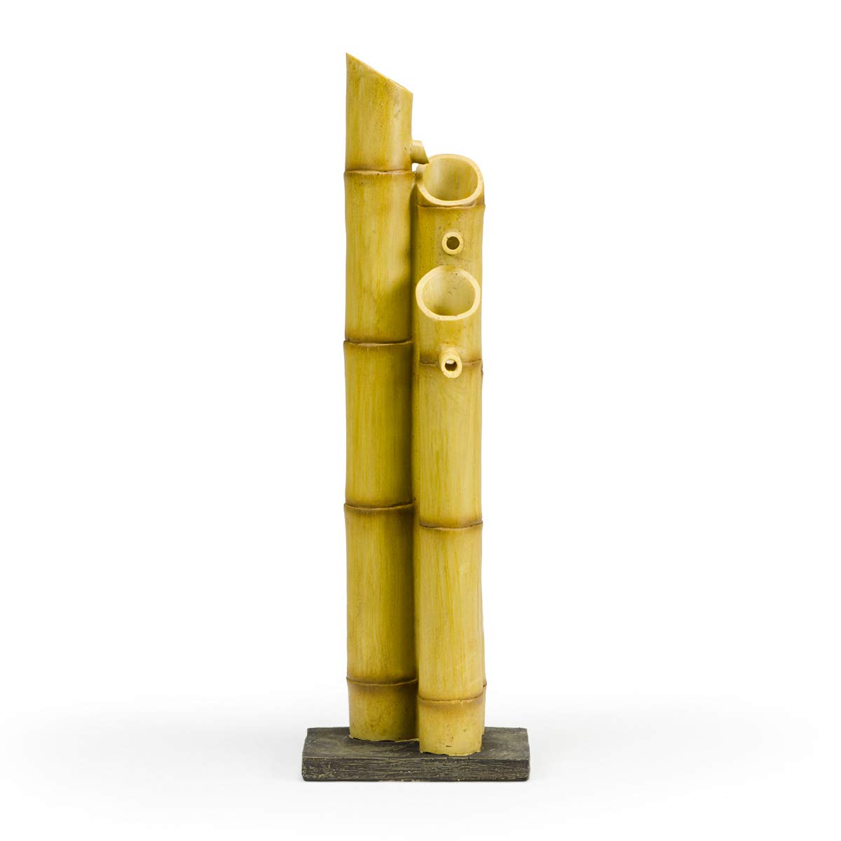 Aquascape 78307 Pouring Three-Tier Bamboo Pond and Garden Water Fountain, Yellow