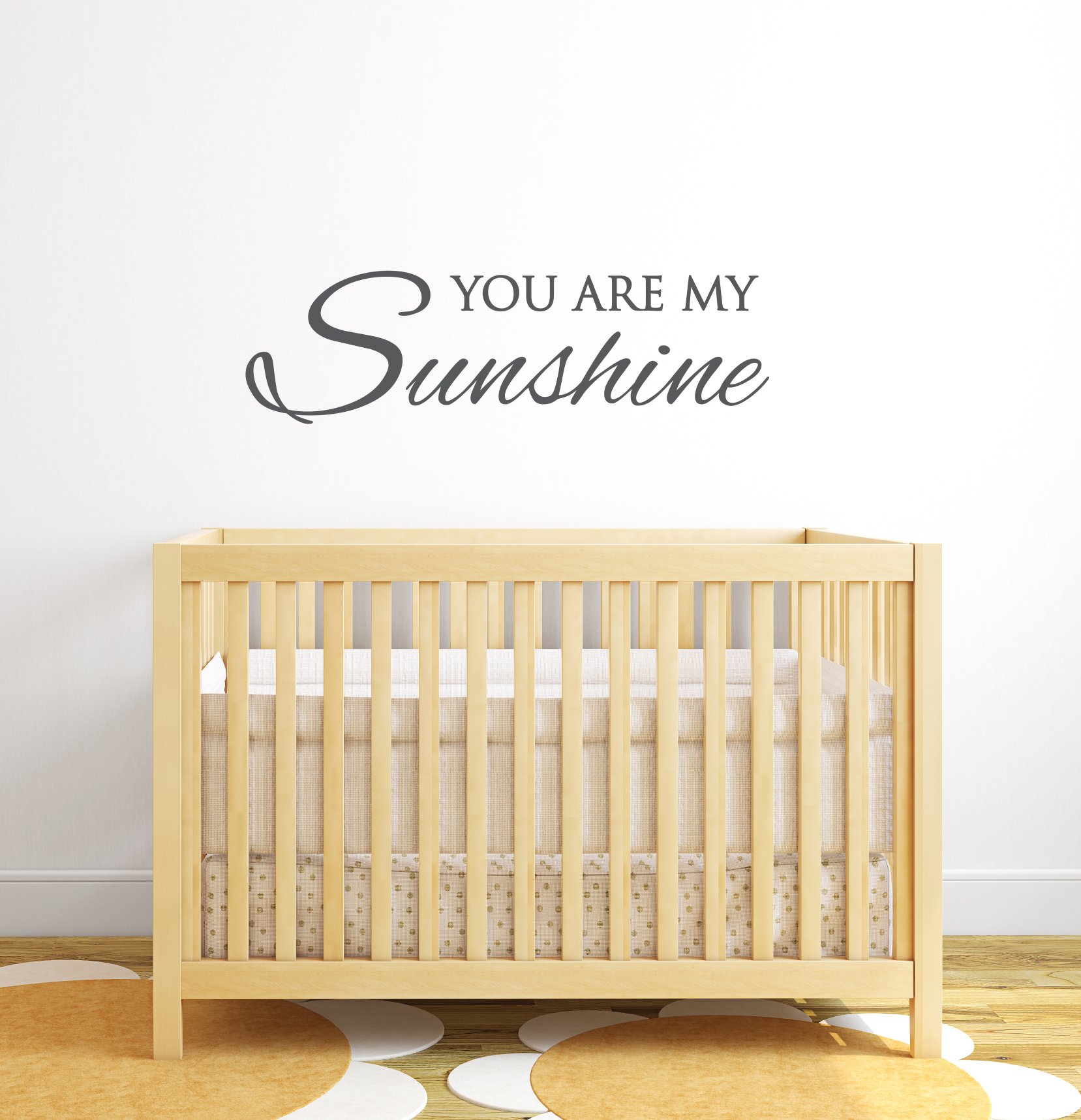 You Are My Sunshine Wall Decal Quote - Nursery Wall Decals - Baby Nursery Decor Vinyl Wall Decal