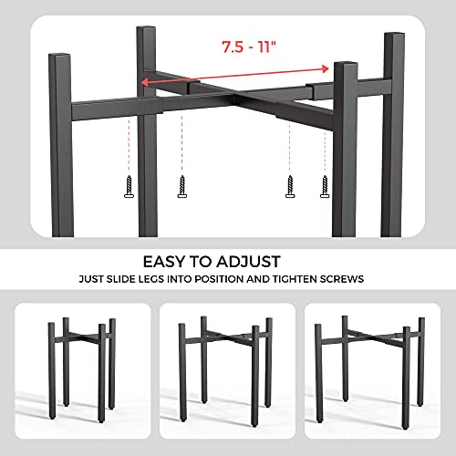 AUBURY Adjustable Water Filter Stand - 10" High Berkey Filter Compatible, Easy Fill Water Bottles, Pitchers, Glasses, Width and Feet Adjust to Fit Countertop Gravity Water Dispensers Medium
