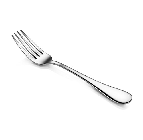 Artaste 59342 Rain 18/10 Stainless Steel Salad Fork, 7", Set of 12, Silver