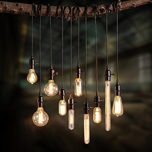 CTKcom Edison Vintage Filament G95 40W Light Bulbs Globe Round (2 Pack)- G95 E26/E27 Antique Incandescent Bulb Equivalent Warm White Lamps Squirrel Cage Filament For Loft Coffee Bar Restaurant Kitchen