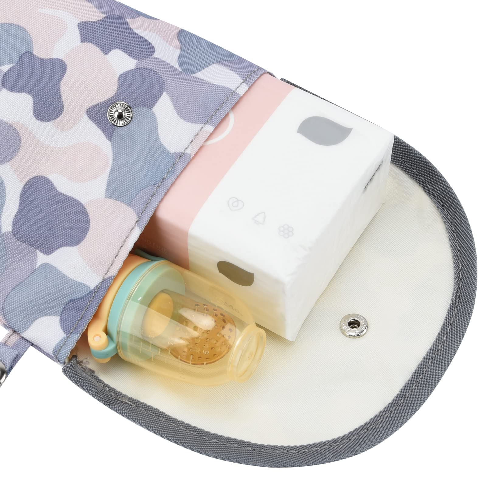 Bebamour Diaper Bag Organizing Pouches Portable Diaper Bag Organizer Insert Diaper Bag Accessories Snacks Diaper Bag Insert (Blue)