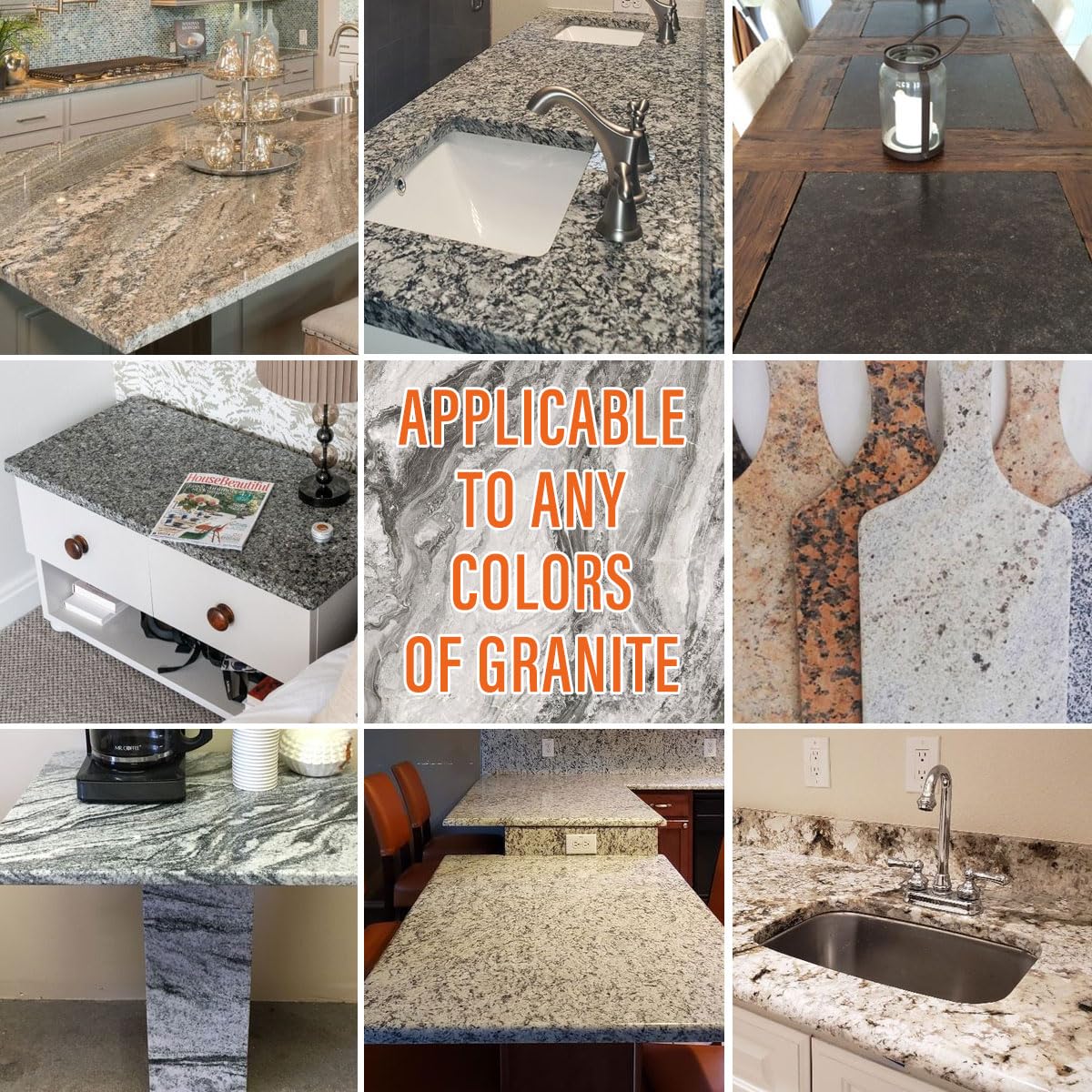 Granite Repair Kit, Marble Repair Kit(Color Match), Quickly Fix Chips, Pits, Cracks, Deep Scratches on Granite, Marble, Travertine, Corian and Other Stones - Quartz Countertop Repair Kit