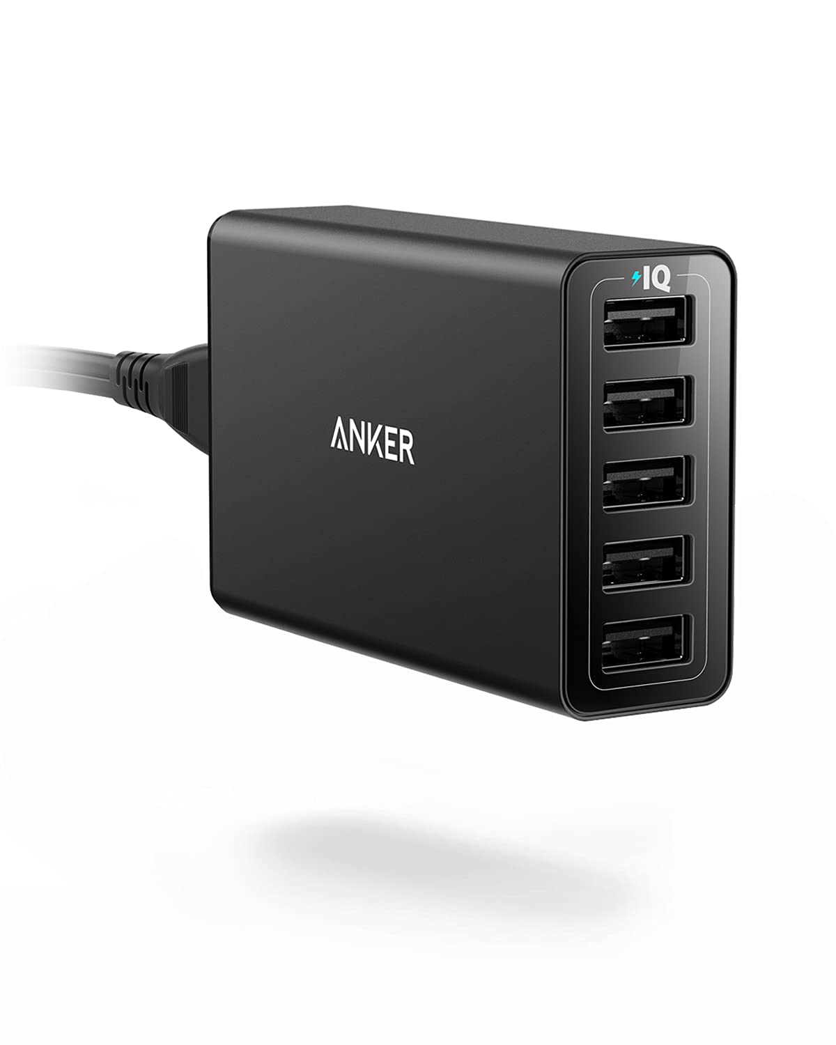 Anker 40W 5-Port USB Wall Charger, PowerPort 5 for iPhone XS / XS Max / XR / X / 8 / 7 / 6 / Plus, iPad Pro / Air 2 / mini, Galaxy S9 / S8 / Edge / Plus, Note 8 / 7, LG, Nexus, HTC and More, Black